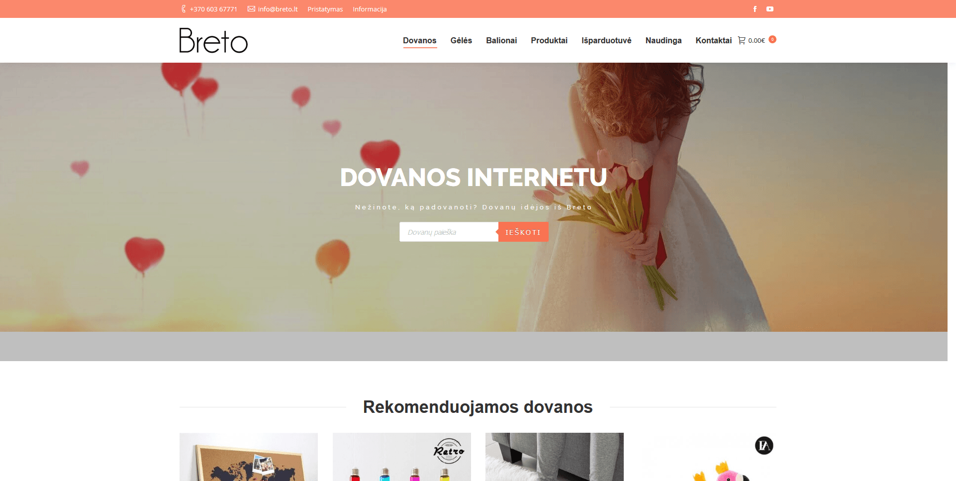 Breto.lt - įvairių dovanų el. parduotuvė | Eshop.lt