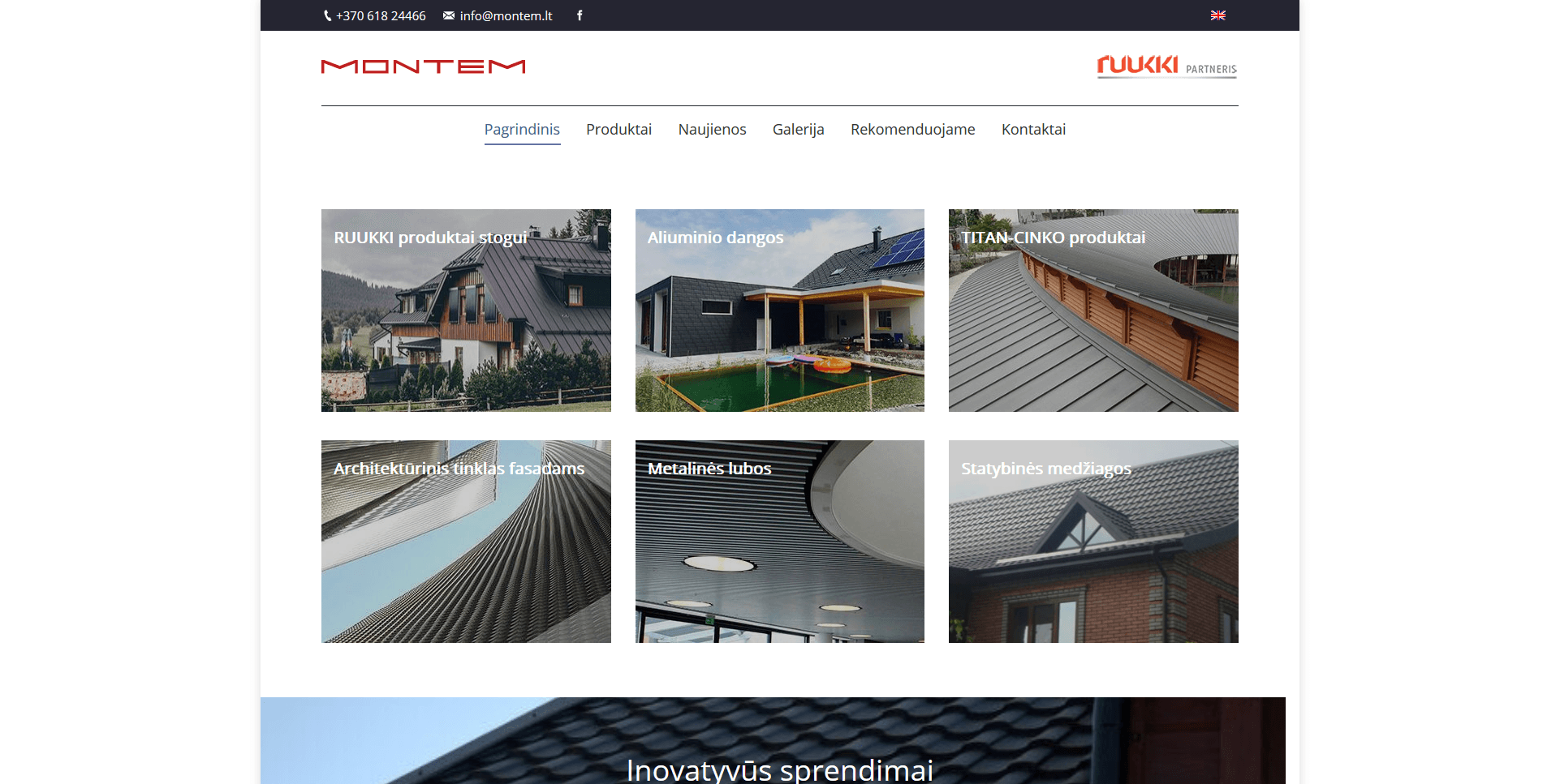 Montem.lt - statybinių medžiagų platintojo svetainė | Eshop.lt